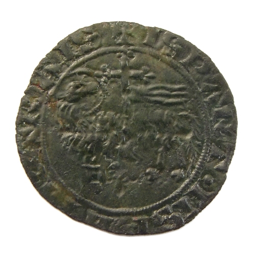 France, late Medieval jeton 'au mouton', 14th-15th century